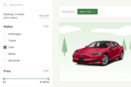 Webflow Showcased CMS Filter Example By Attributes