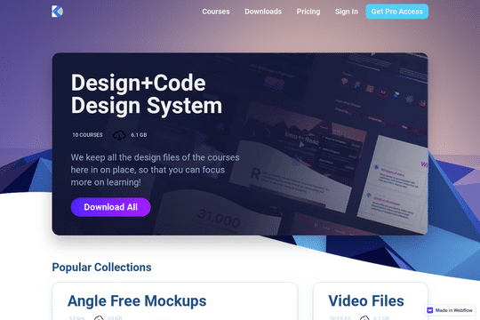 Webflow Showcased | design-code-practice-project5
