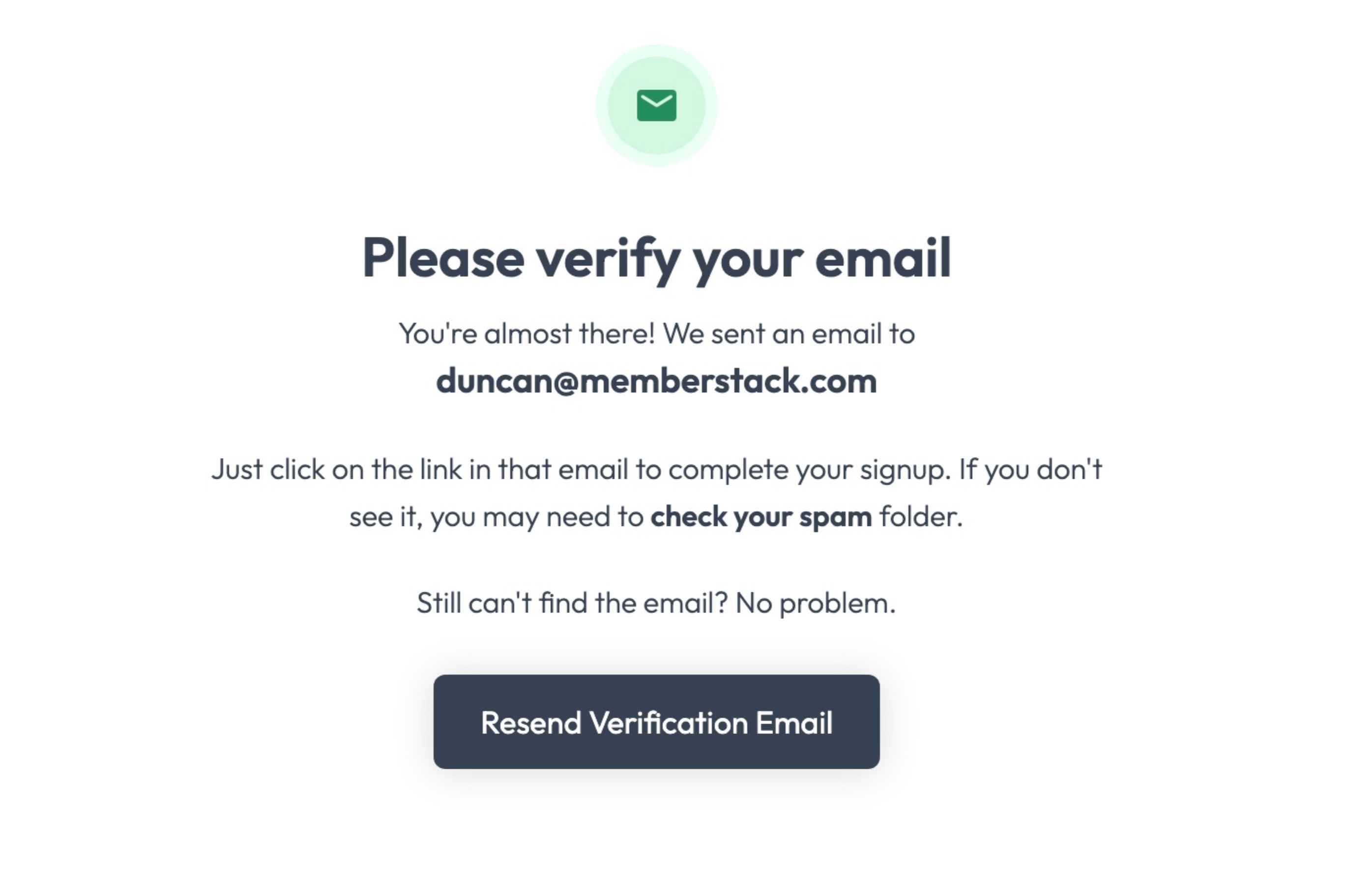 Webflow Showcased Require Email Verification