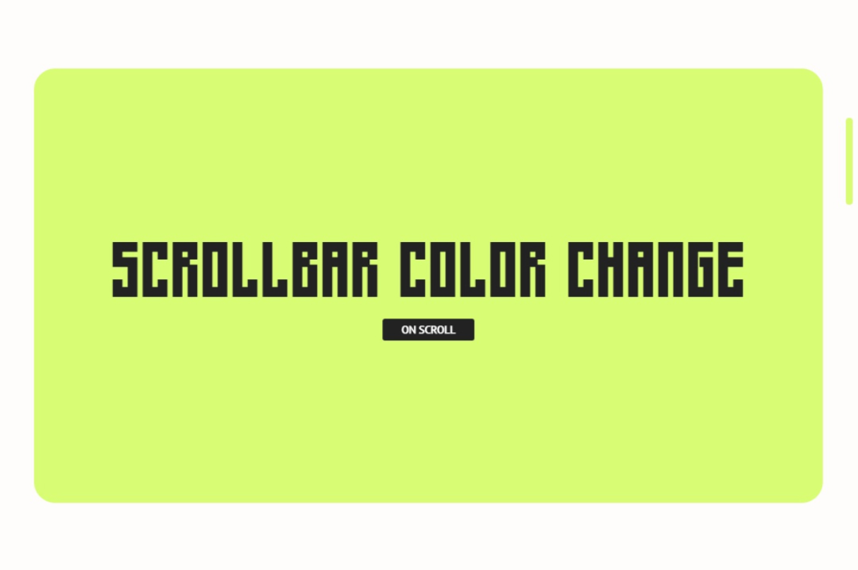 Webflow Showcased | Scrollbar Color Change on Scroll Webflow Showcased | Scrollbar Color Change on Scroll