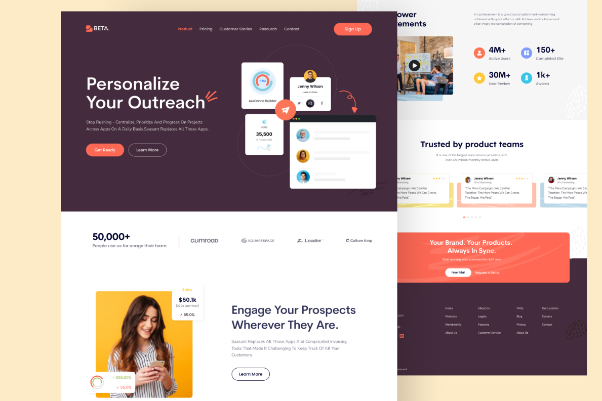 Webflow Showcased | Musemail - Email SaaS Landing Page