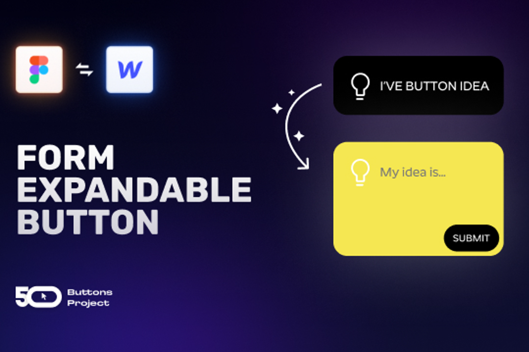 Webflow Showcased Form Expandable Button Button 4 