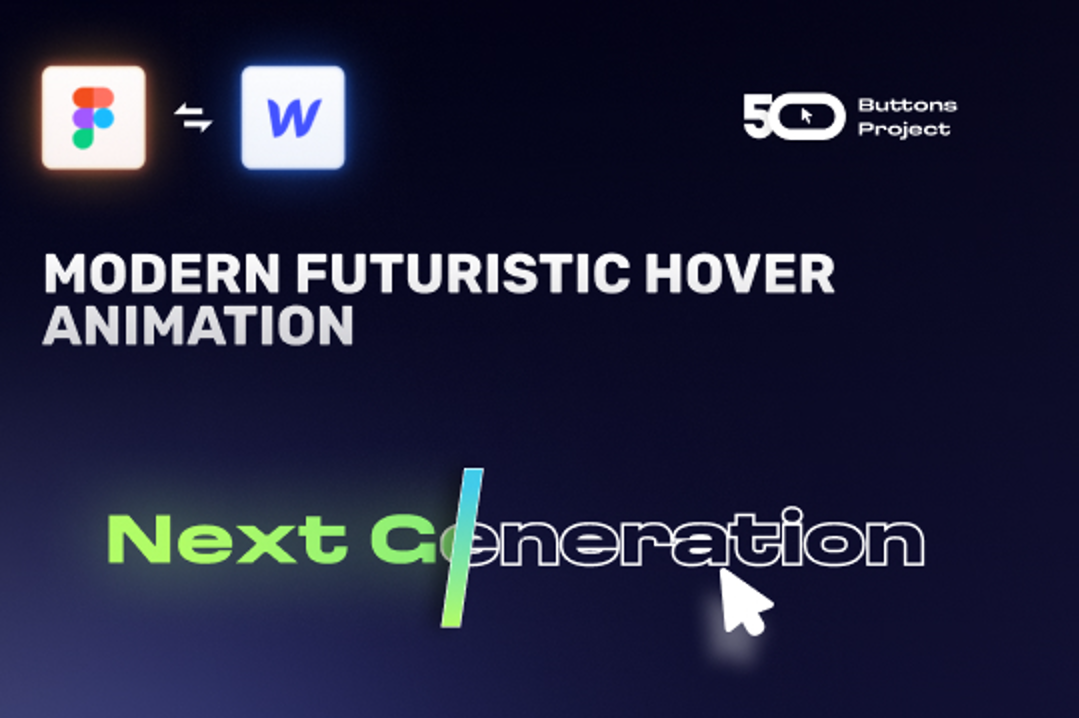 Webflow Showcased Modern And Futuristic Hover Animation Button 10