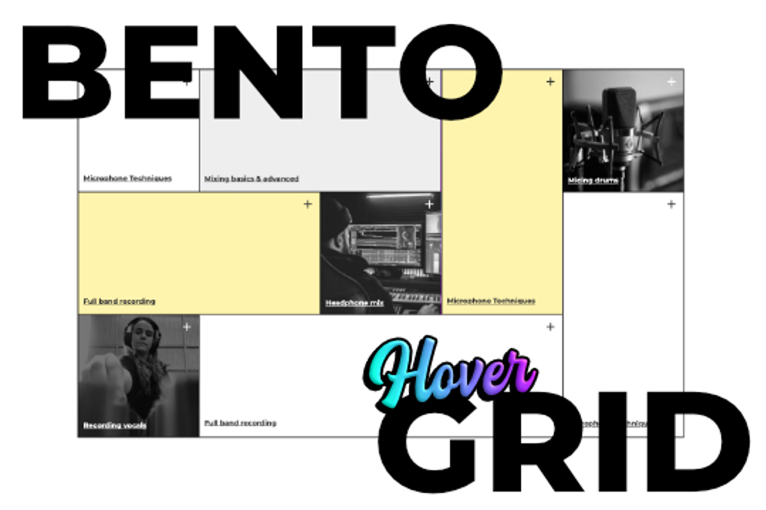 Webflow Showcased | Bento Hover Grid Webflow Showcased | Bento Hover Grid