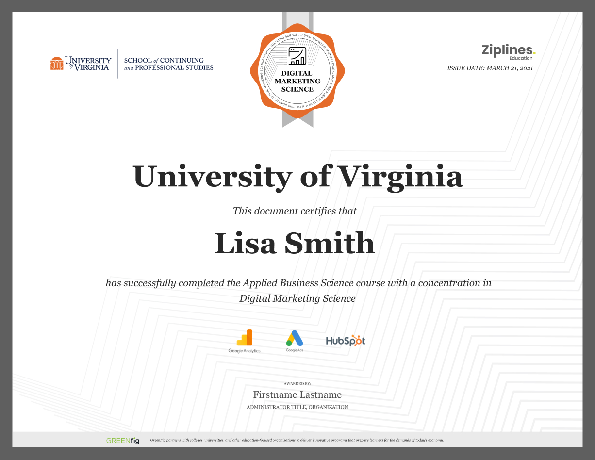Digital Marketing program | University of Virginia