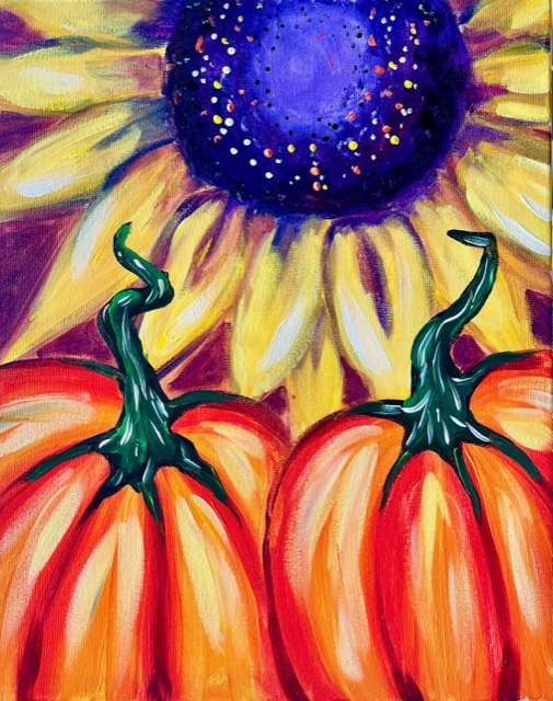 Paint & Party Art Class | Sunflower Pumpkins