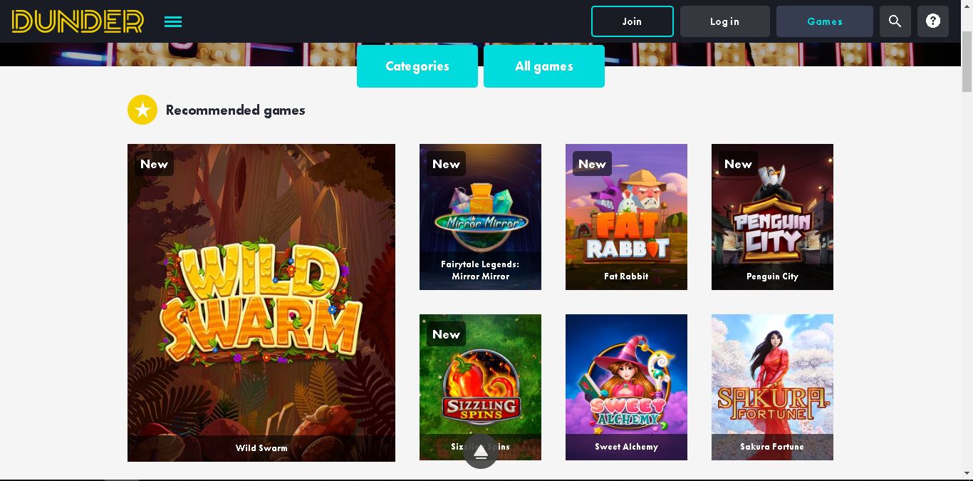 Dunder Online Casino Review and Bonus - AboutSlots