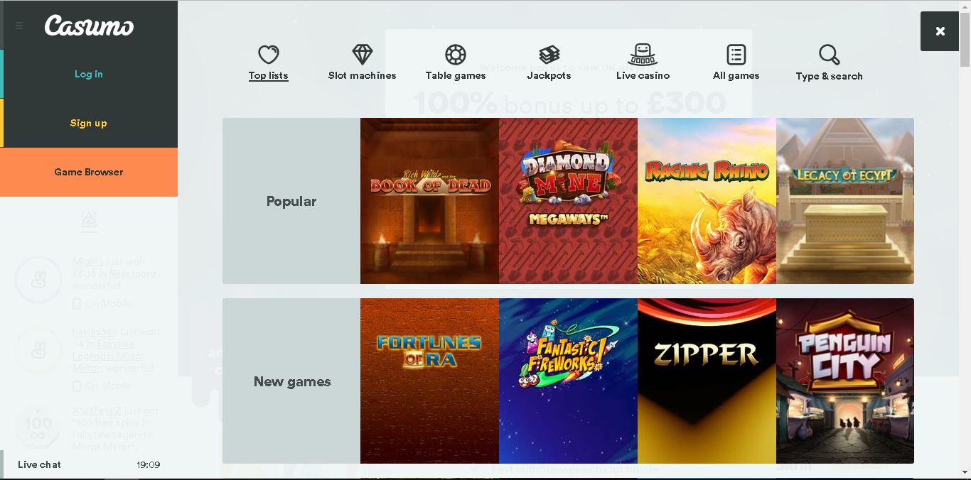 Casumo Online Casino Review and Bonus - AboutSlots