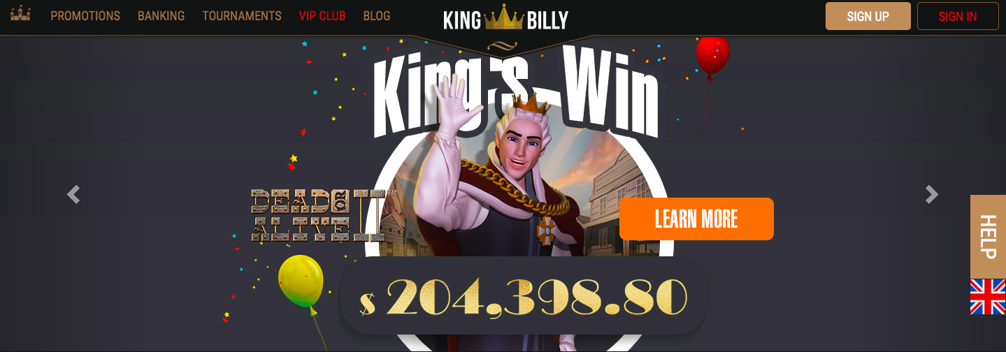 KingBilly Online Casino Review and Bonus - AboutSlots
