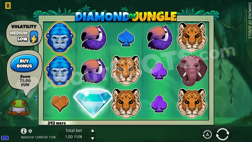 Diamond of Jungle (BGaming) Slot Review - 💎AboutSlots