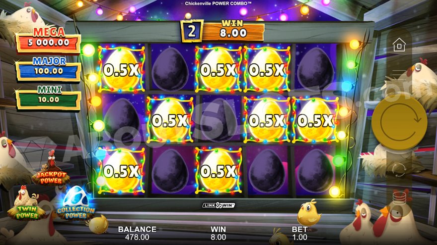 Chickenville Power Combo (All For One Studios) Slot Review - 💎AboutSlots