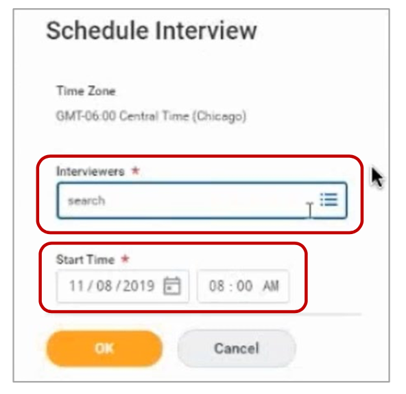 How To: Schedule Interview | Discover Sysco Workday