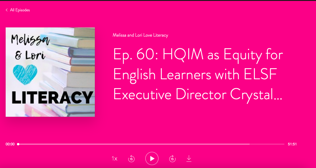ELSF | ELSF's Crystal Gonzales talks about Equity for EL's & High ...