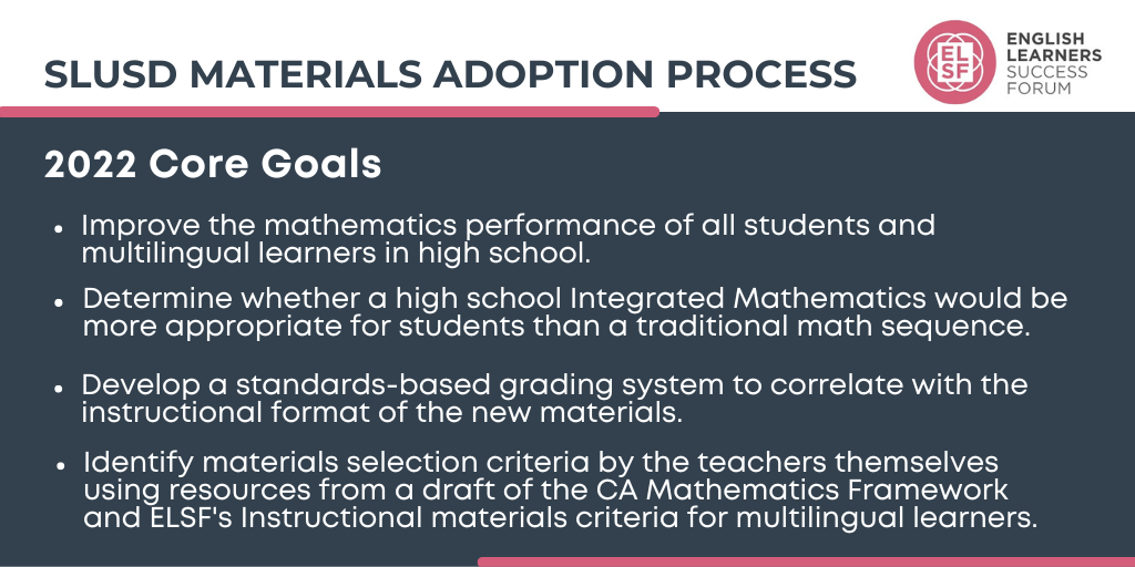 A Case Study for Materials Adoption in San Leandro, CA
