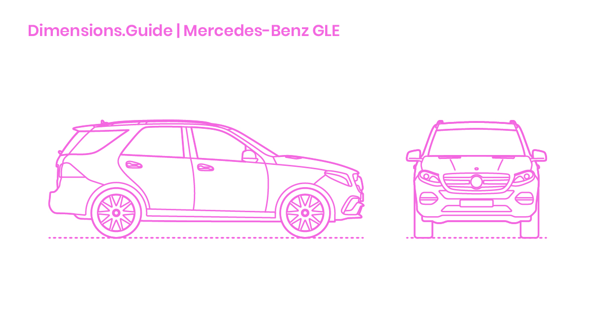 Mercedes-Benz GLE Dimensions & Drawings | Dimensions.com