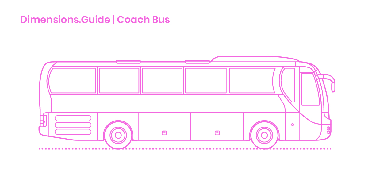 Coach Buses Dimensions Drawings Dimensions