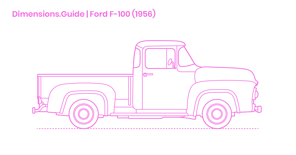 Ford F-100 (1956) Dimensions & Drawings | Dimensions.com