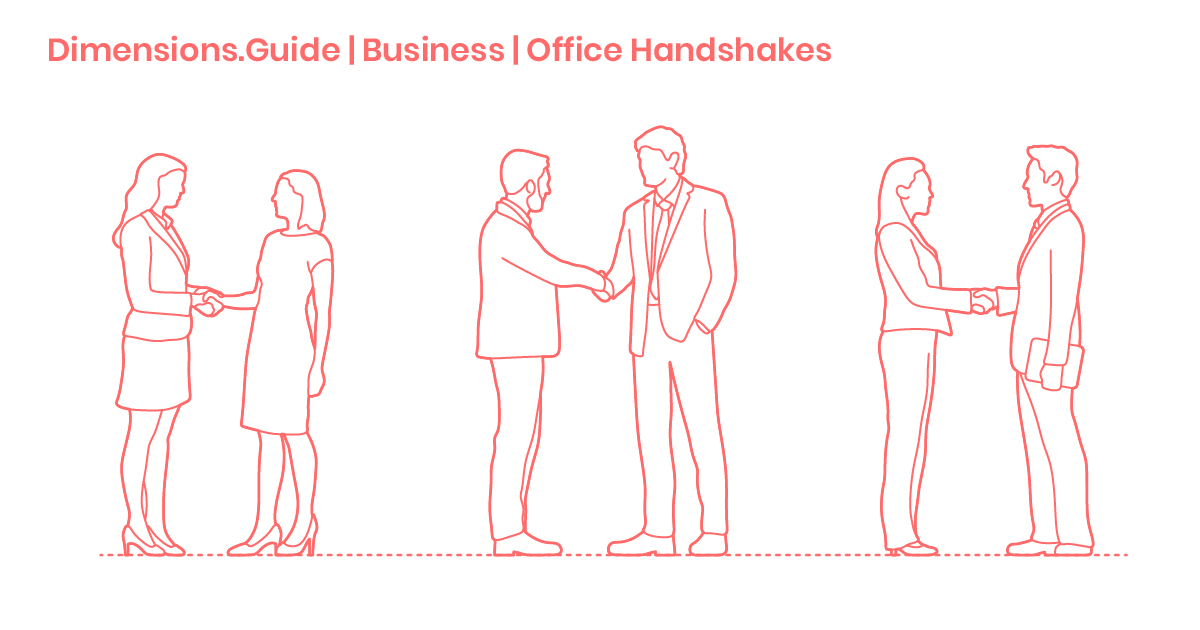 Office | Business Handshakes Dimensions & Drawings | Dimensions.com