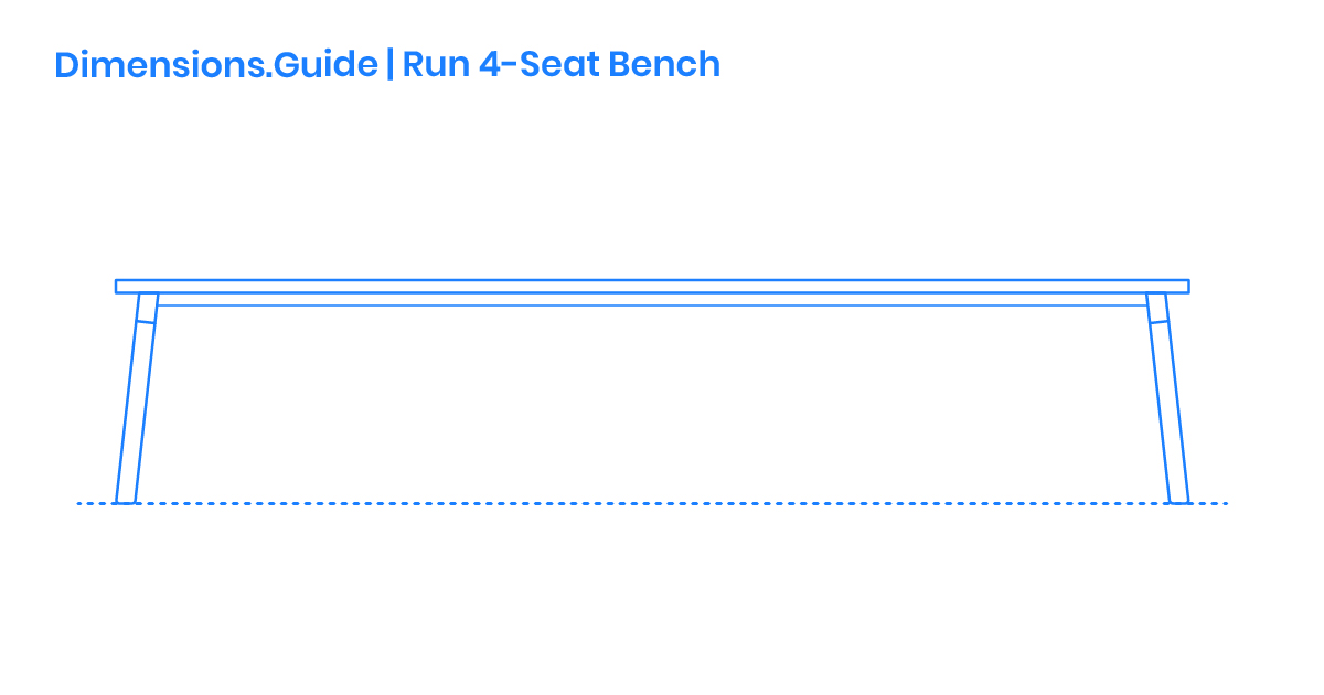 Run 4-Seat Bench Dimensions Drawings, 46% OFF