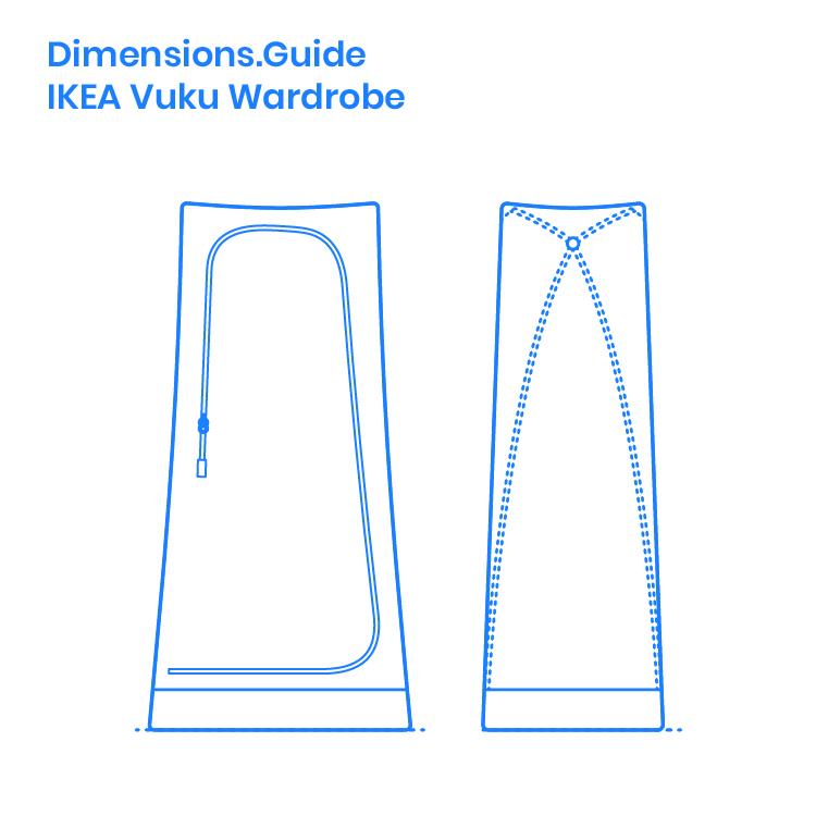 IKEA Vuku Wardrobe Dimensions & Drawings | Dimensions.com