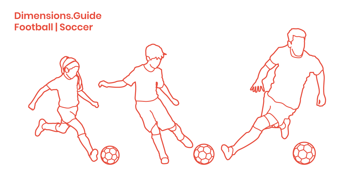 Football | Soccer Dimensions & Drawings | Dimensions.com