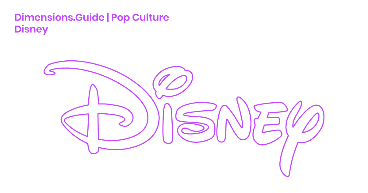 Disney Characters Dimensions & Drawings | Dimensions.com