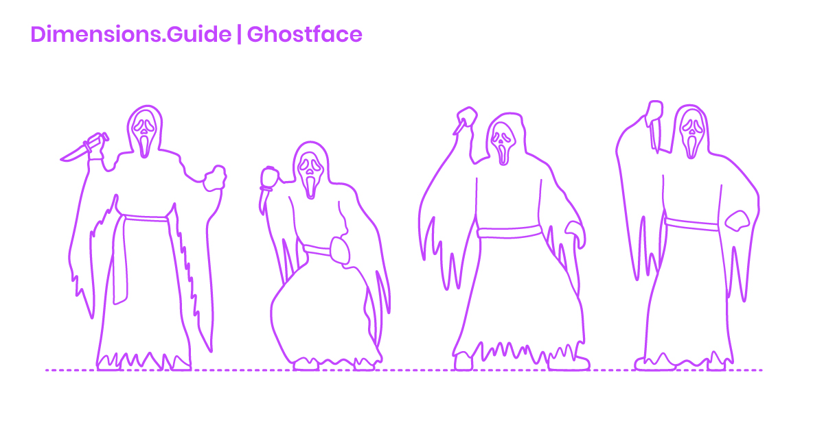 Ghostface Dimensions & Drawings | Dimensions.com