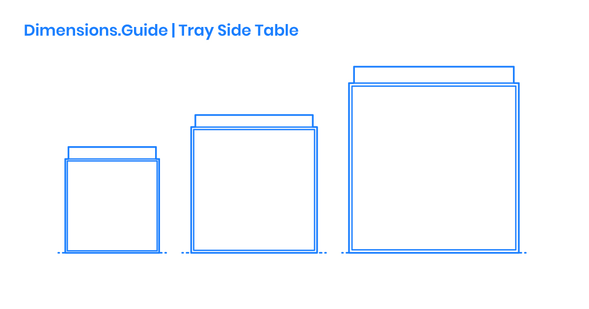 Tray Side Table Dimensions & Drawings | Dimensions.com