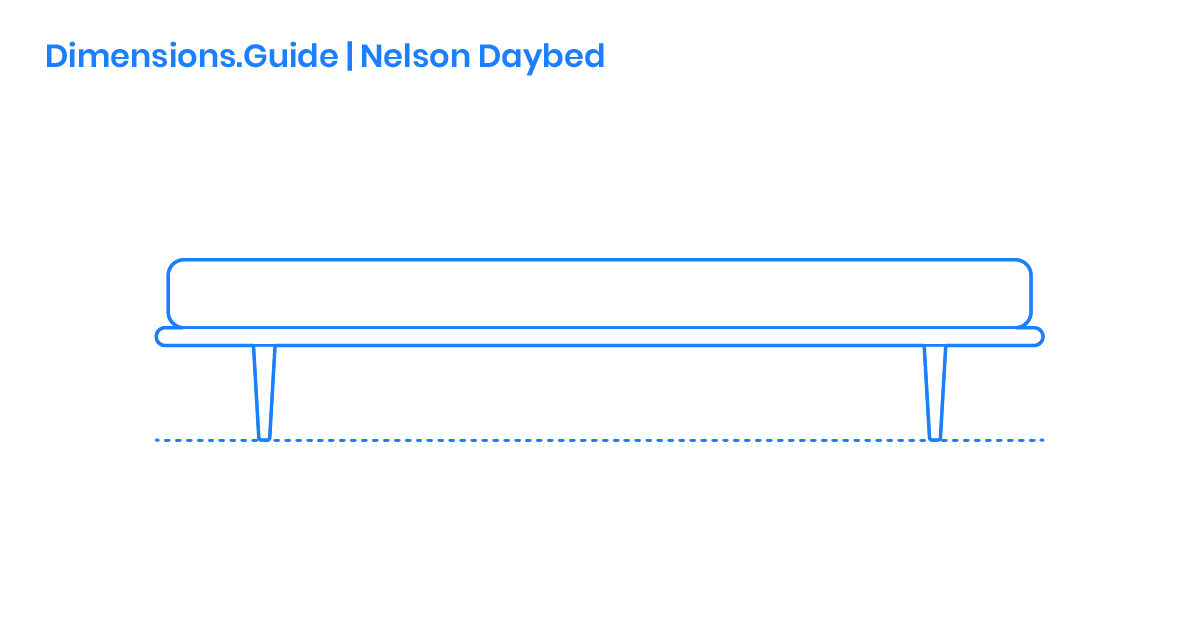 Nelson Daybed Dimensions & Drawings | Dimensions.com