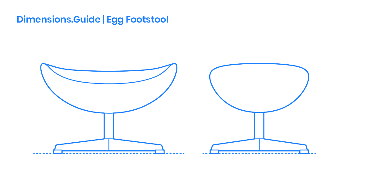 Egg Footstool Dimensions & Drawings | Dimensions.com