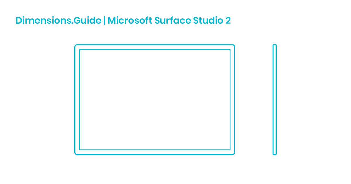 Microsoft Surface Studio 2 Dimensions & Drawings | Dimensions.com
