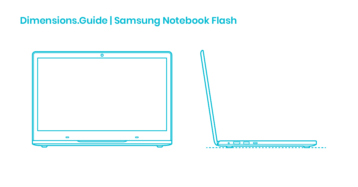 Samsung Notebook Flash (2019) Dimensions & Drawings | Dimensions.com