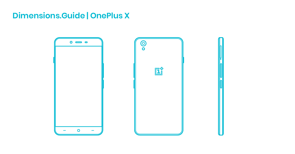 OnePlus X Dimensions & Drawings | Dimensions.com