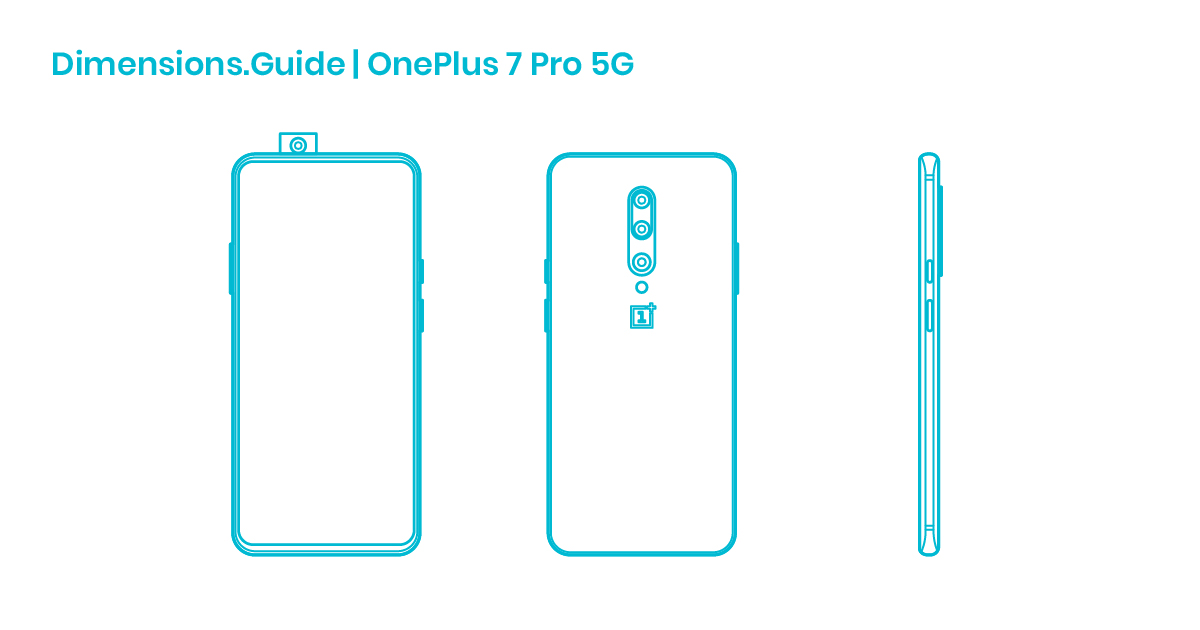 OnePlus 7 Pro 5G Dimensions & Drawings | Dimensions.com