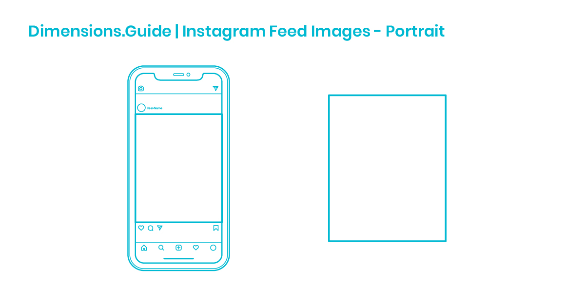 Instagram Feed Images - Portrait Dimensions & Drawings | Dimensions.com