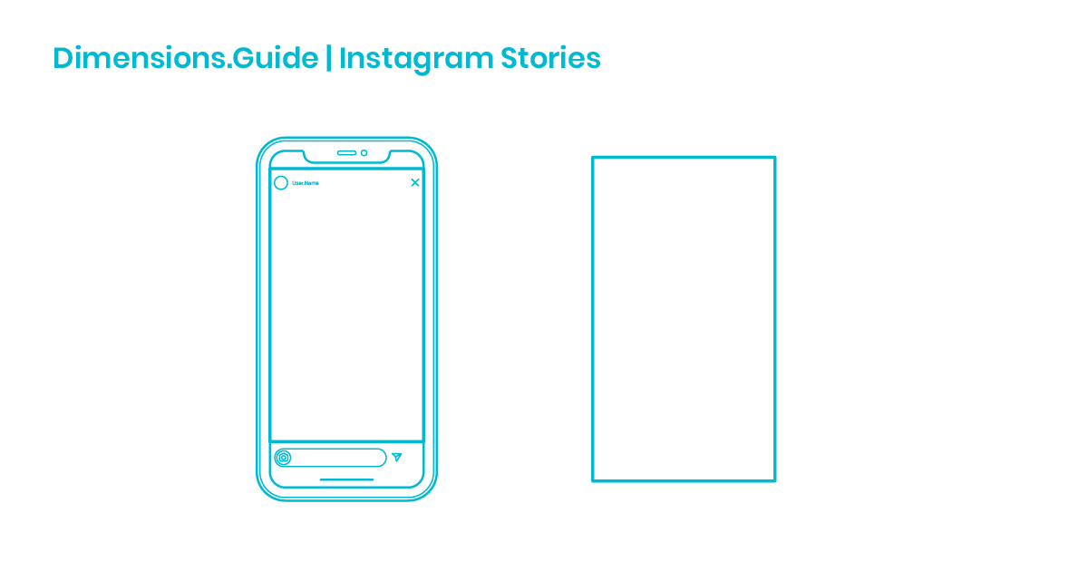 Instagram Stories Dimensions & Drawings | Dimensions.com