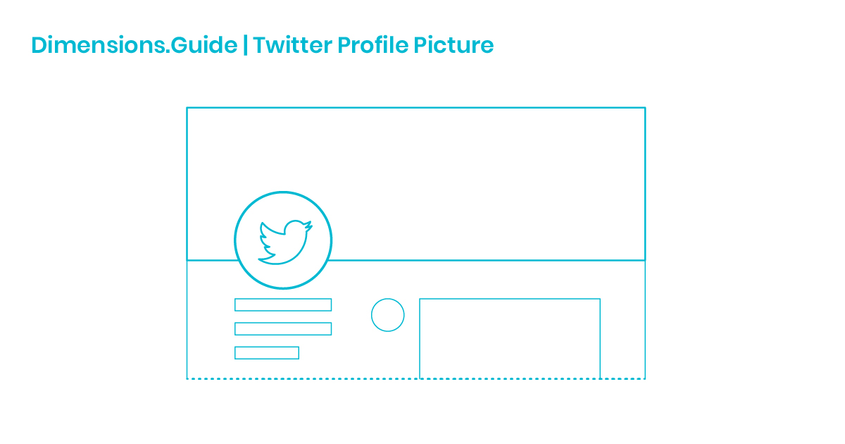 Twitter Profile Picture Dimensions & Drawings | Dimensions.com