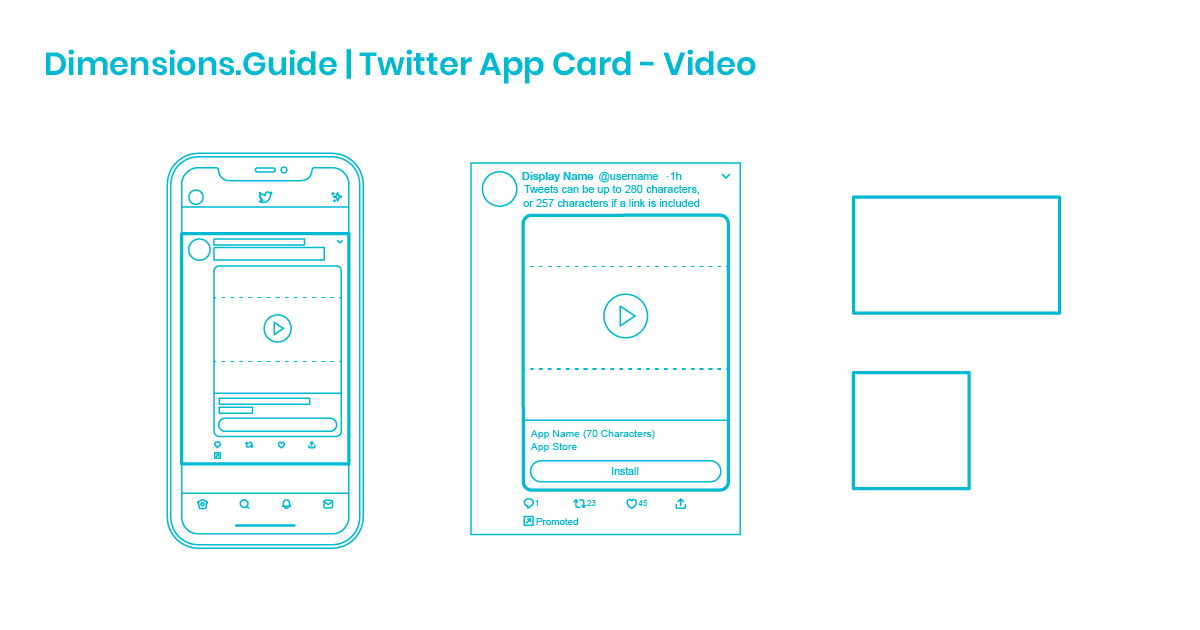 Twitter App Card - Video Dimensions & Drawings | Dimensions.com