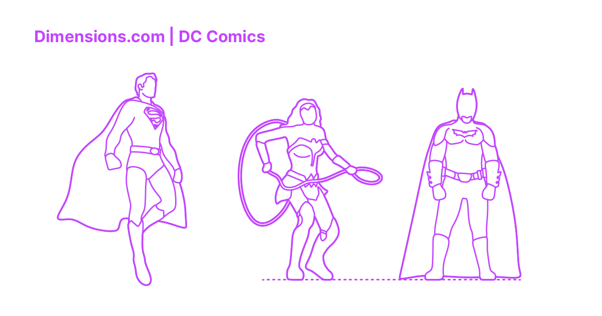 DC Comics Dimensions & Drawings | Dimensions.com