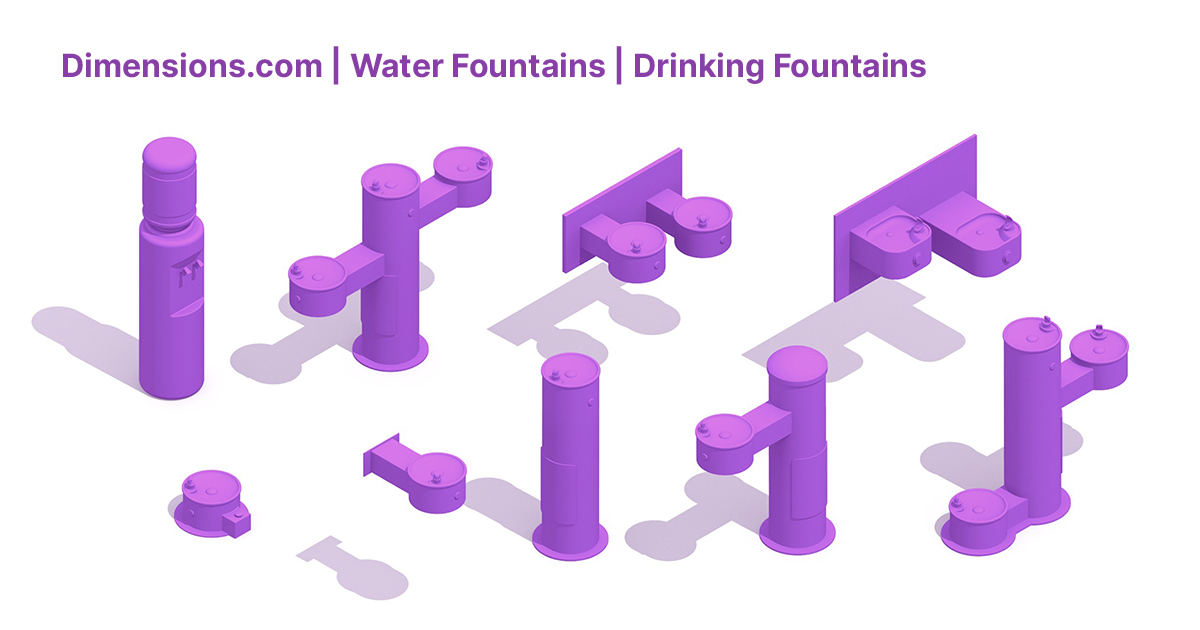 Water Fountains | Drinking Fountains Dimensions & Drawings | Dimensions.com