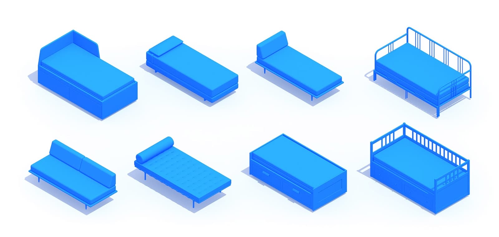 Daybeds Dimensions & Drawings | Dimensions.com