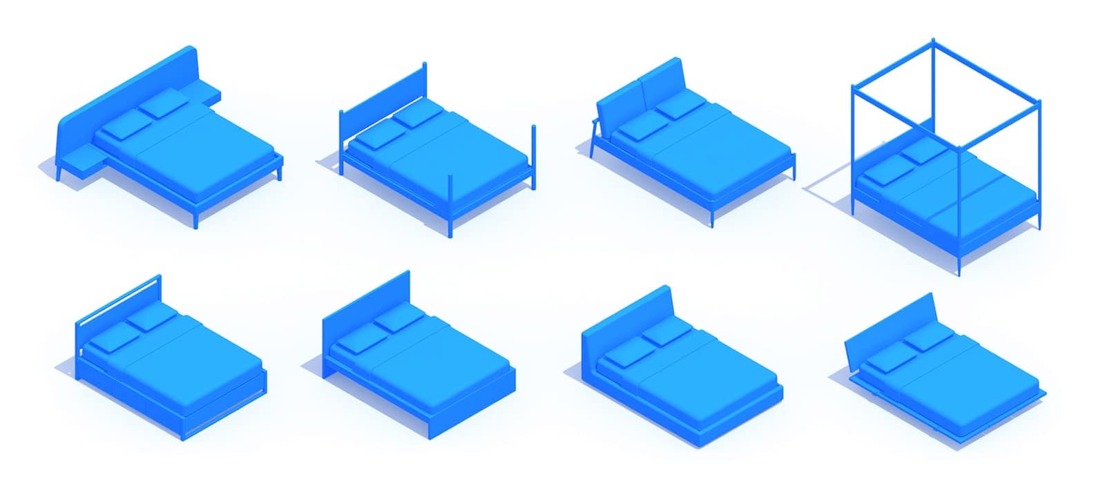 Bed Frames Dimensions & Drawings | Dimensions.com