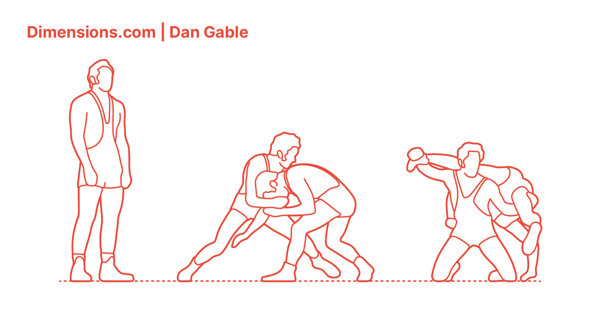Dan Gable Dimensions & Drawings | Dimensions.com