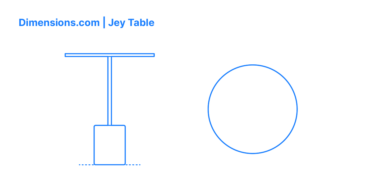 Jey Table Dimensions & Drawings | Dimensions.com