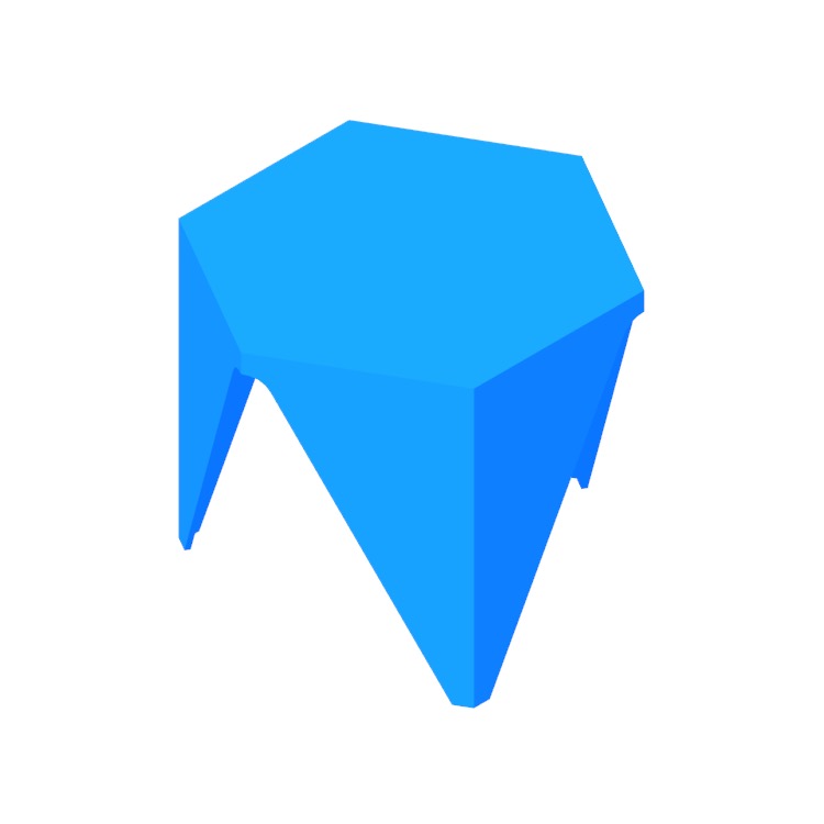 Noguchi Prismatic Table Dimensions & Drawings | Dimensions.com