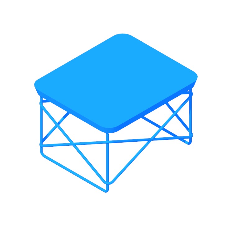 Eames Wire Base Low Table Dimensions & Drawings | Dimensions.com