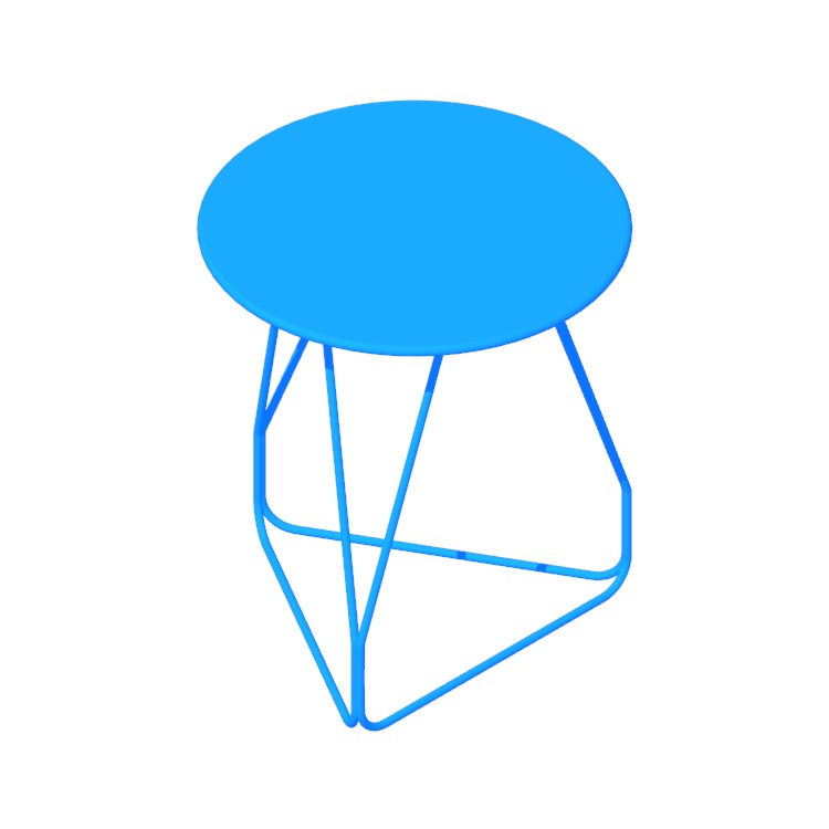 Polygon Wire Table - Small Dimensions & Drawings | Dimensions.com