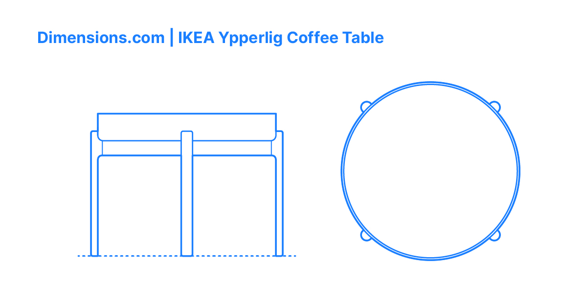 IKEA Ypperlig Coffee Table Dimensions & Drawings | Dimensions.com