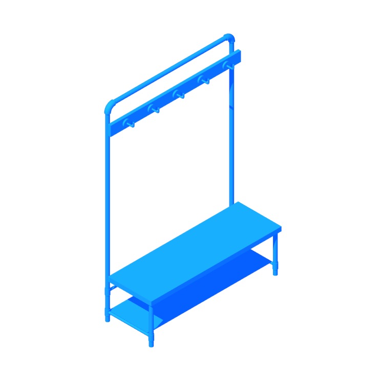 Hall Trees Dimensions & Drawings | Dimensions.com