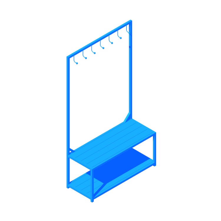 Hall Trees Dimensions & Drawings | Dimensions.com